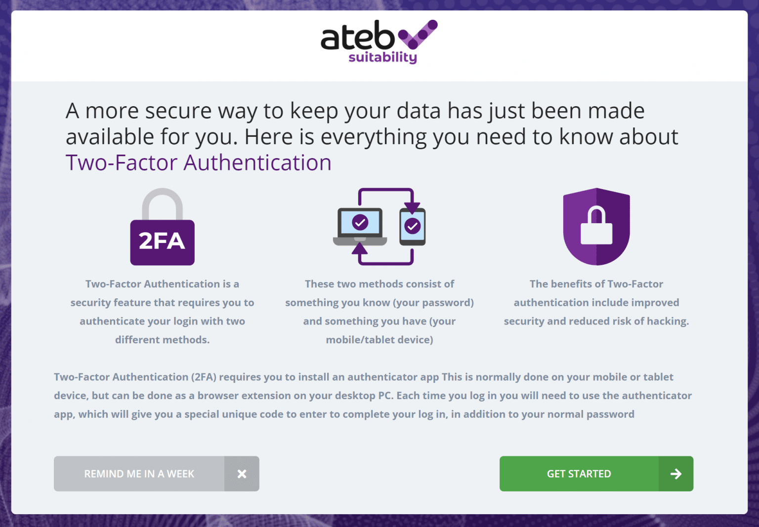 New Security Feature: Two-Factor Authentication – ATEB News